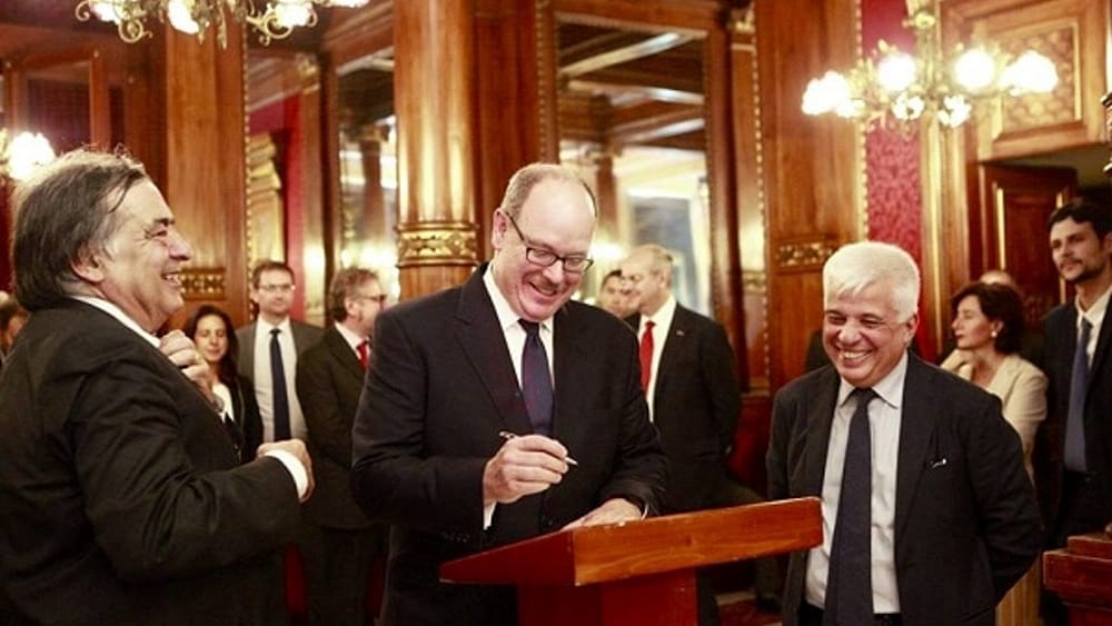 Prince Albert of Monaco today on a visit to the Teatro Massimo - Teatro ...